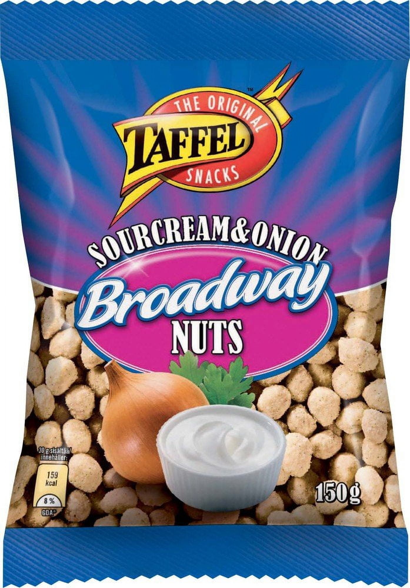 Taffel Broadway Nuts - TGF4 Sourcream & Onion Coated Peanuts - Original ...