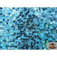 Taffeta Sequin Raindrop Fabric TURQUOISE / 52" Wide / Sold by the yard ...