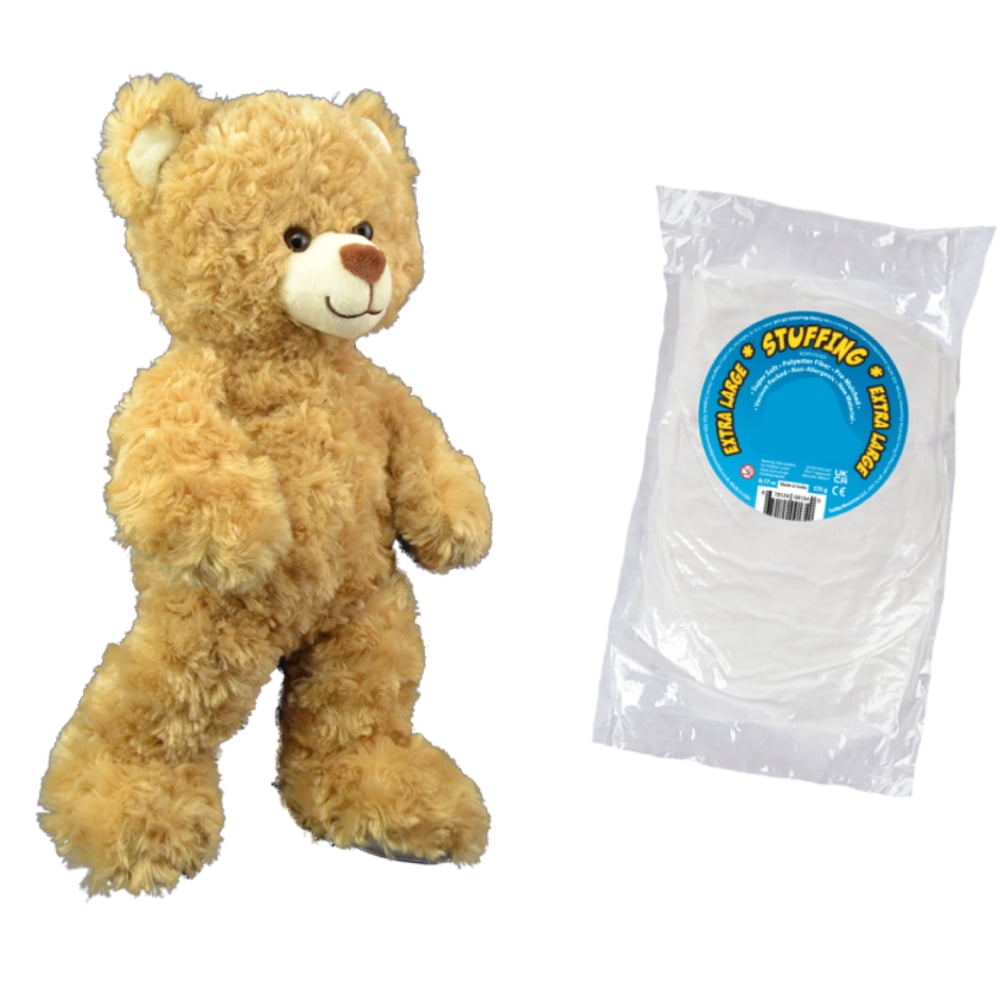 Plush Gear Taffy the Bear 16" with DIY Craft Kit & Fibre - Create Your ...