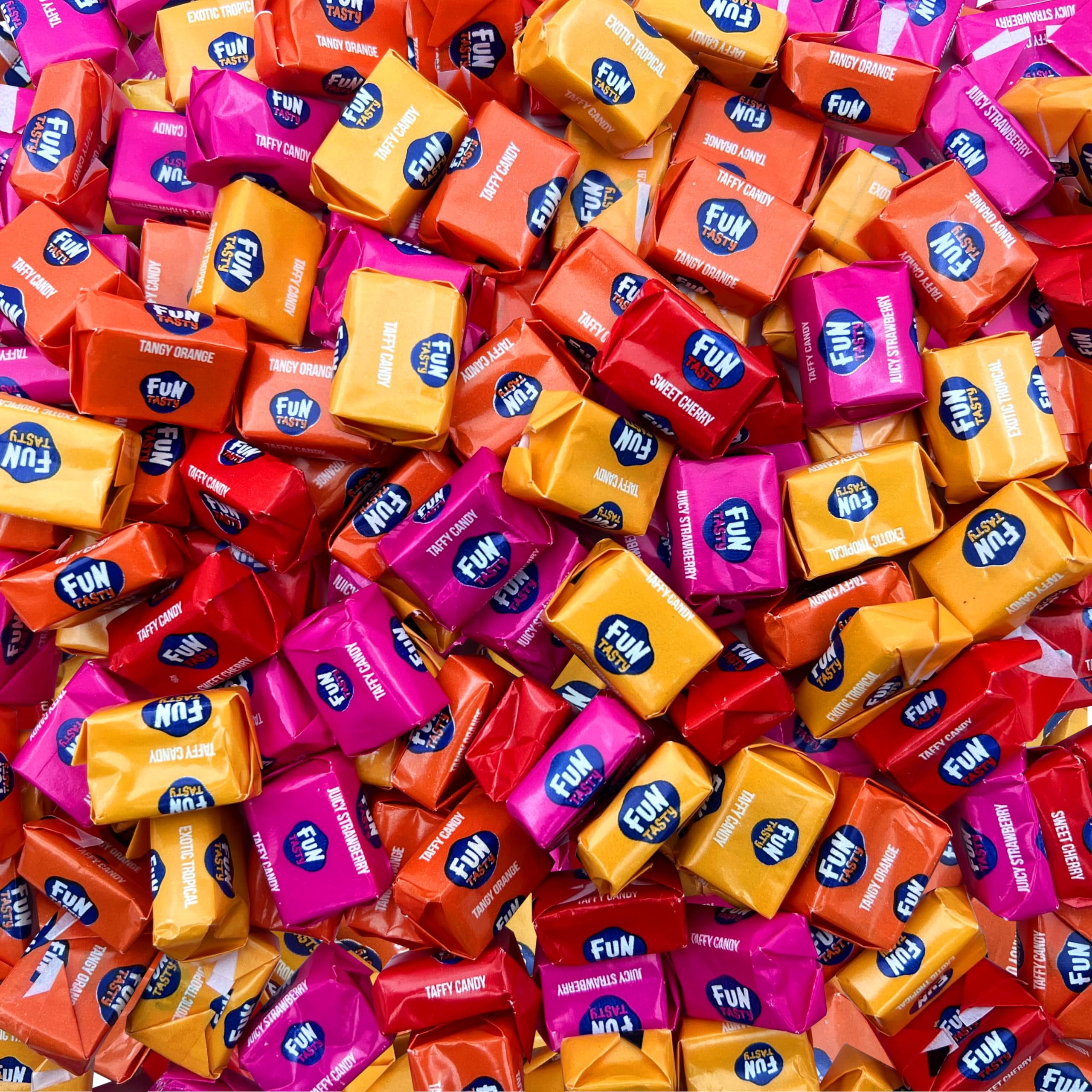 Taffy Candy | 2.2 Pound MDA05 Bag - Approx. 245 Count | Chewy Fruit ...