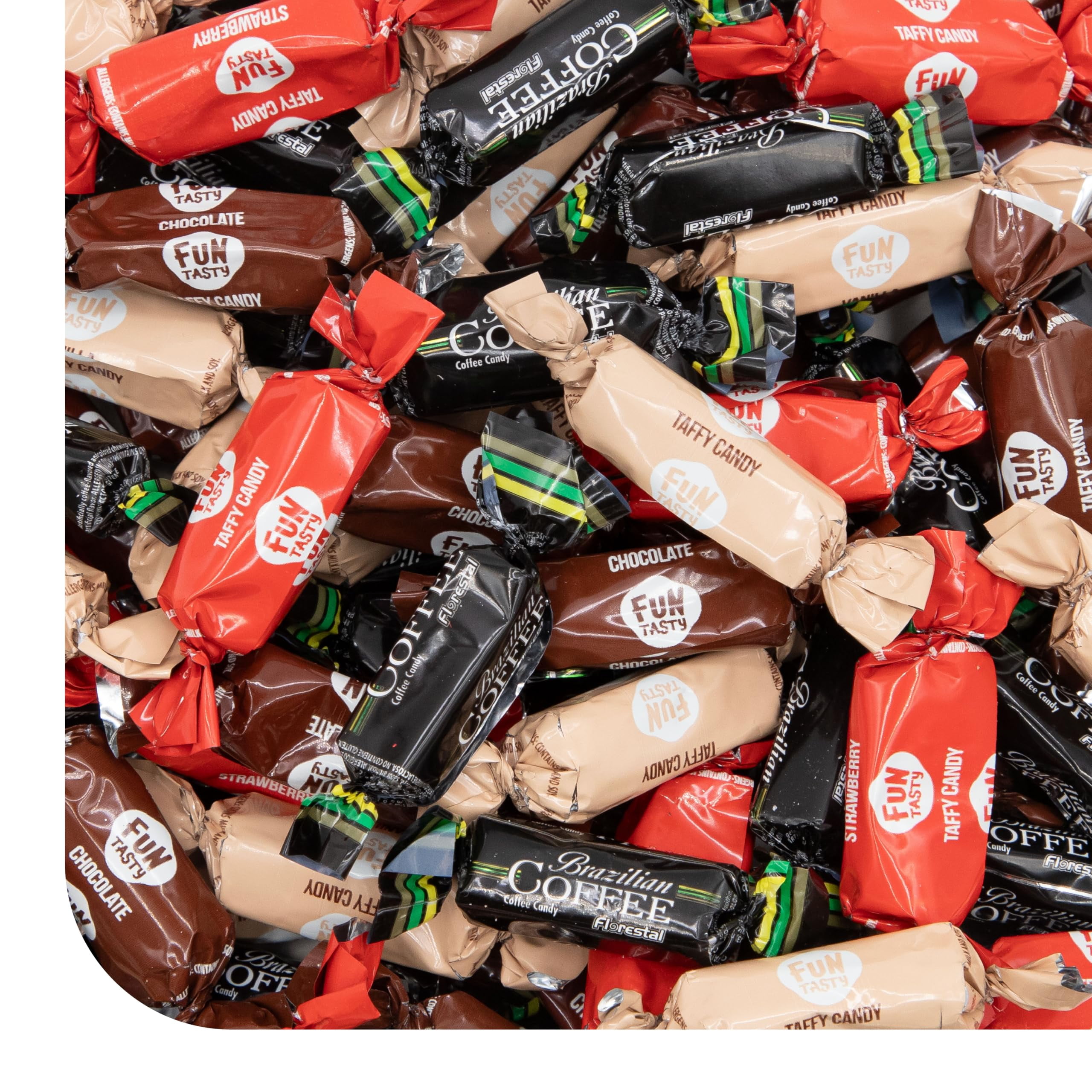 Taffy Candy Mix - BCF26 2 Pound Bag (150 Count) - Individually Wrapped ...