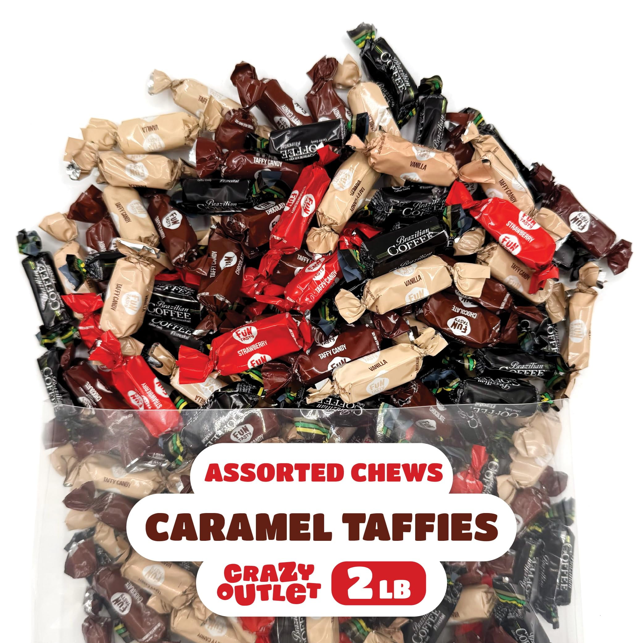 Taffy Candy Mix - KEF28 2 Pound Bag (150 Count) - Individually Wrapped ...