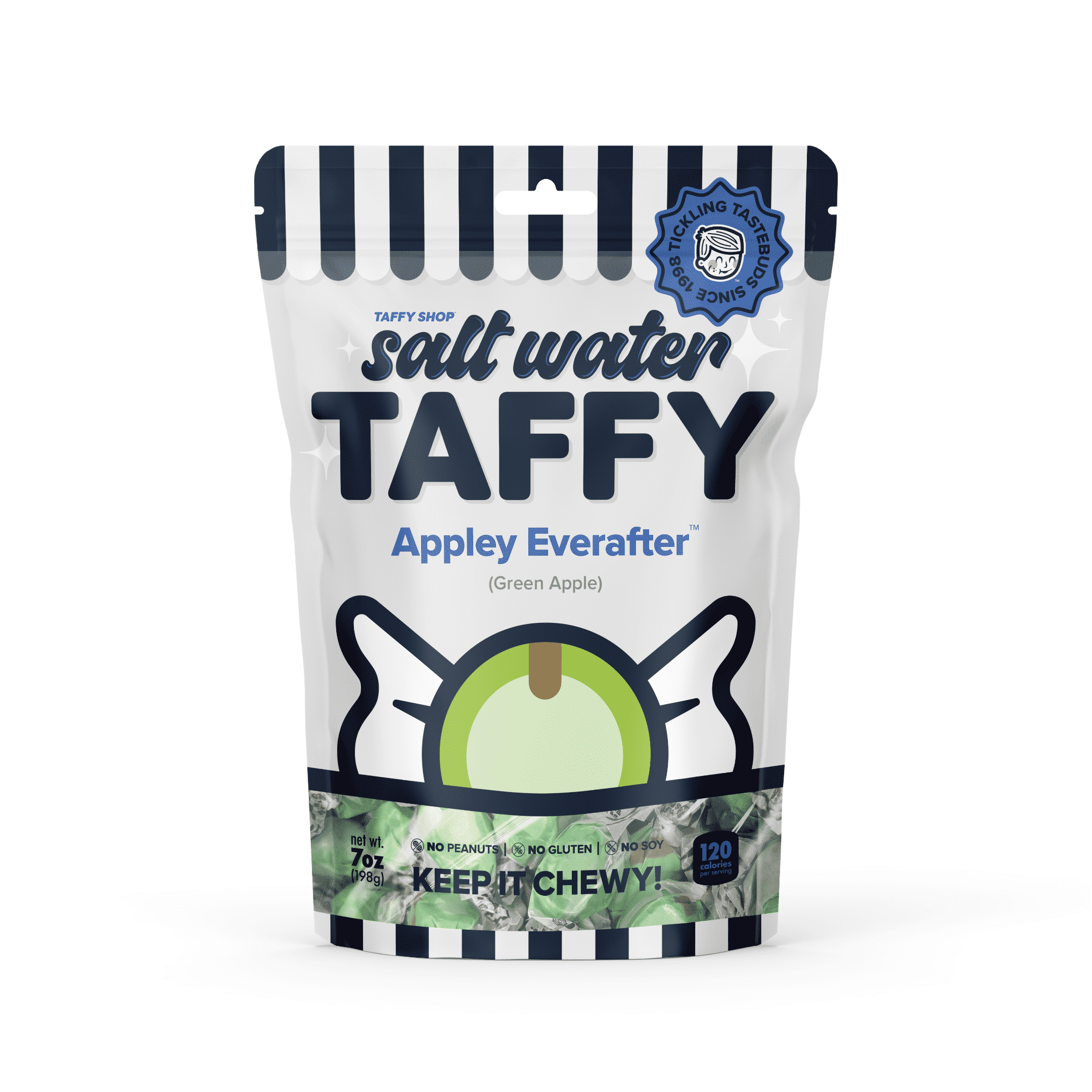 Taffy Shop Appley Everafter, Green Apple Salt Water Taffy (32oz ...