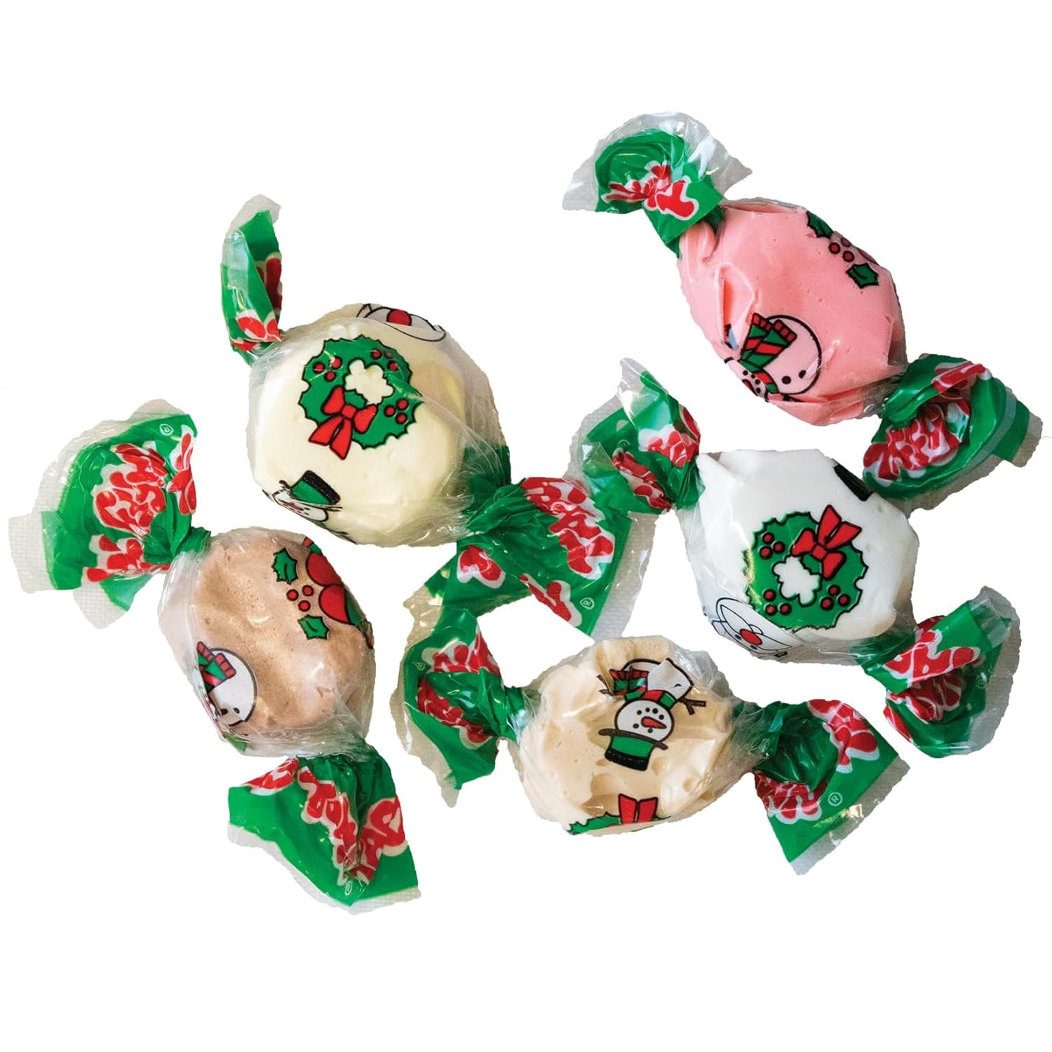 Taffy Town Candies- Christmas Assortment, Gourmet, Nougat-Style, Soft ...