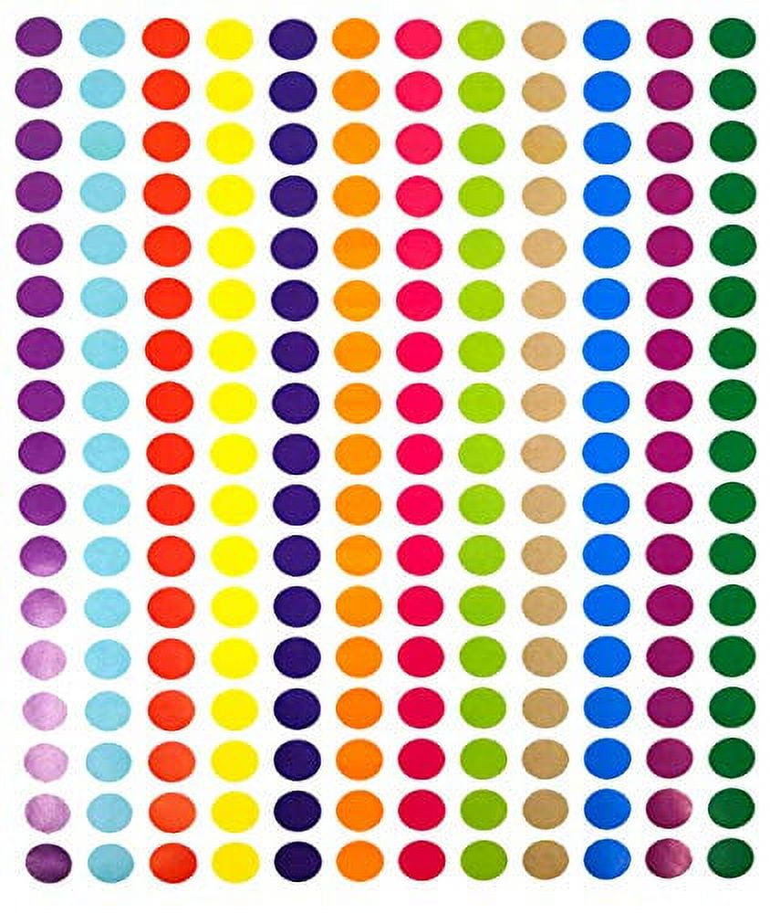 "Tag-A-Room 1/2"" Round Colored Dot Stickers for Marking & Labeling ...