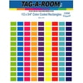 Tag-A-Room 1/2" x 3/4" Rectangle Color Coding Dot Sticker Labels (1008 ...
