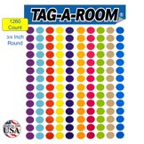 1/2" Round Color Coding Labels Value Pack Half Inch (0.5) Circle ...