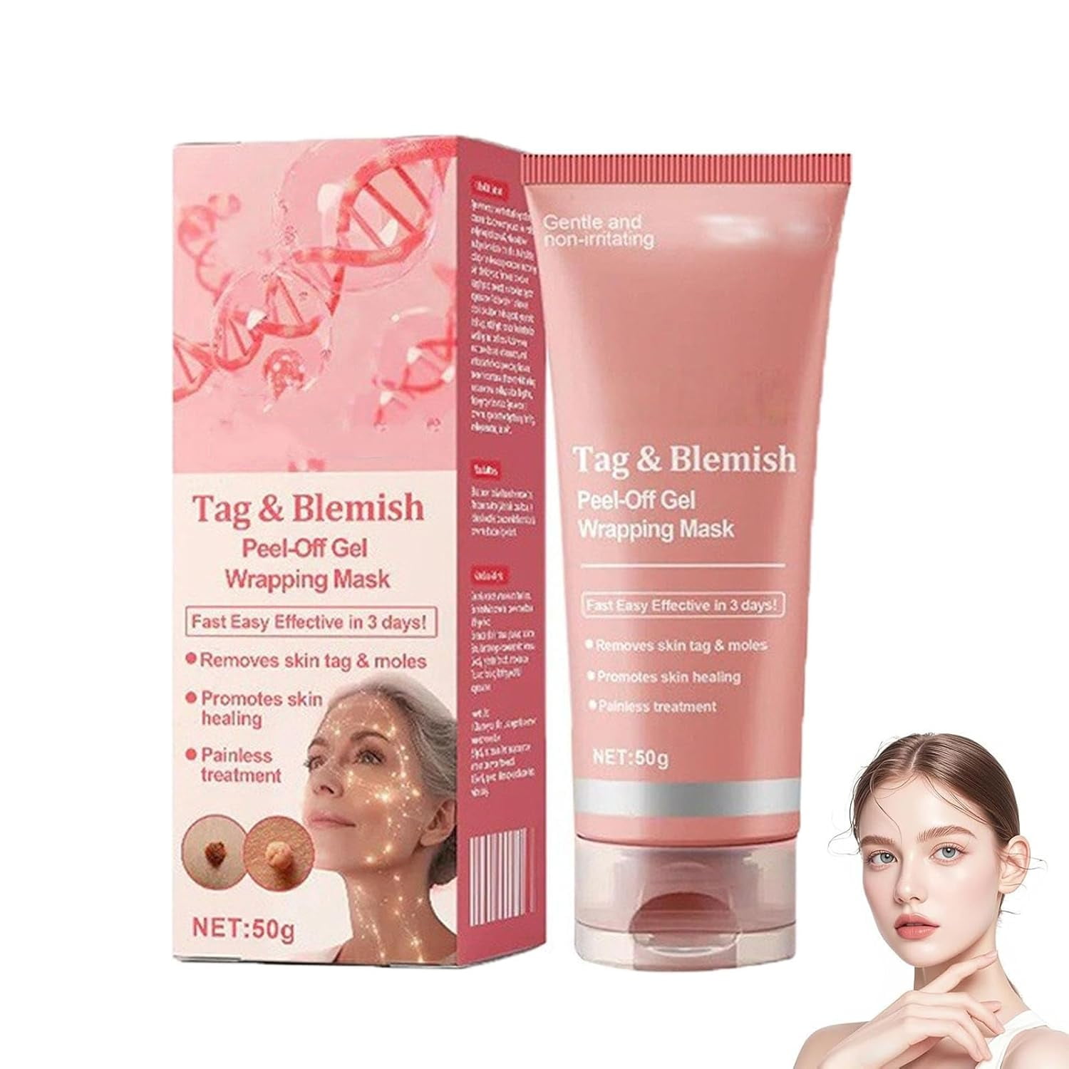 Tag & Blemish Peel-Off Gel Wrapping Mask, Powerful All-Body Treatment ...