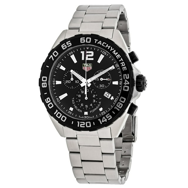 Tag Heuer Men's Formula 1 Black Dial, Stainless Steel Watch with Quartz ...