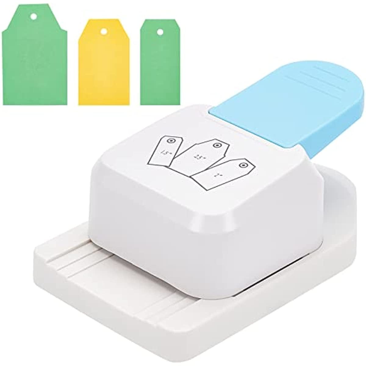 Tag Punch Trapezoid Gift Tag Puncher 3 in 1 Craft Tag Punch 1.5" 2" 2.5 ...