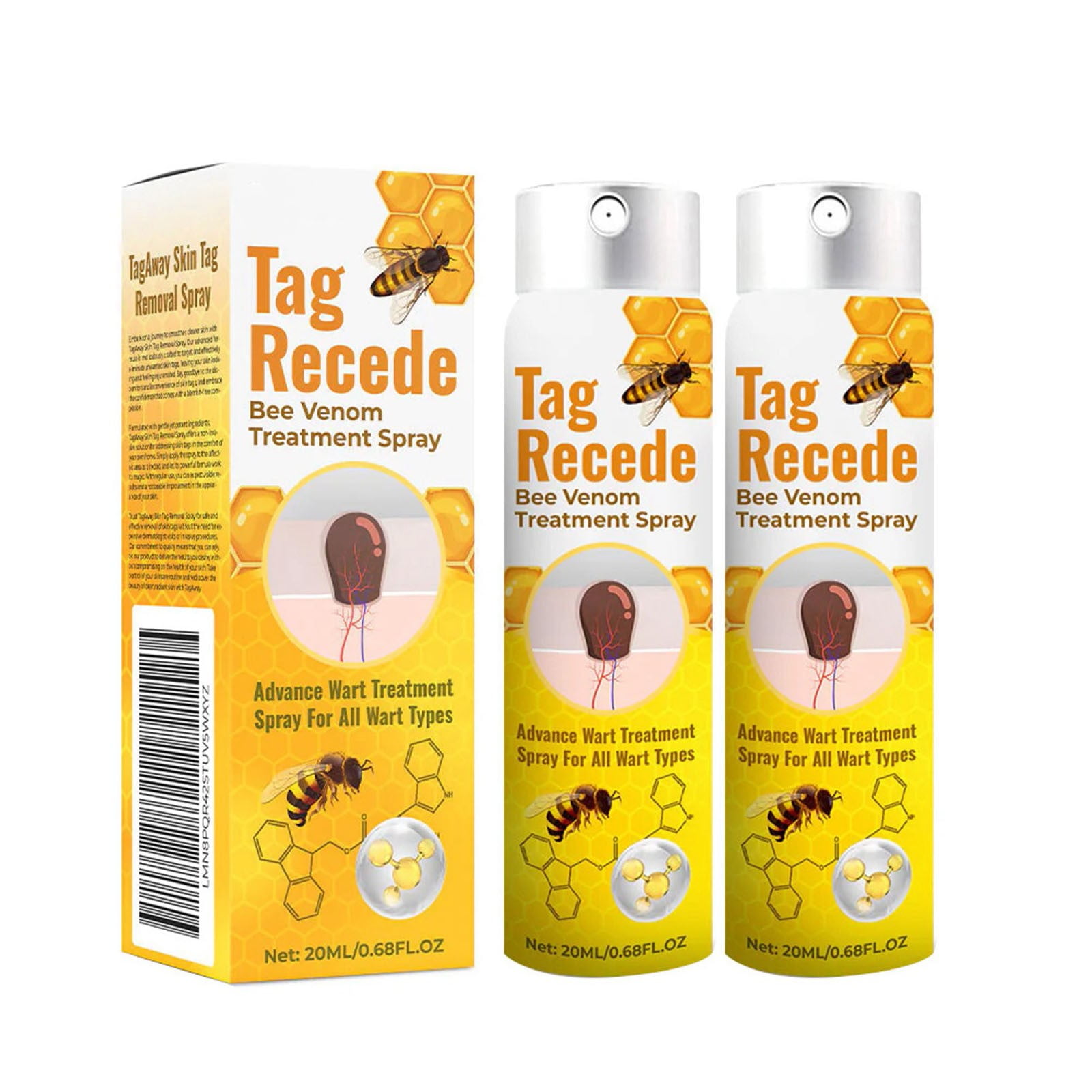 TagRecede Spray Natural For Inflammation And 75ml Potent Lift Advanced ...