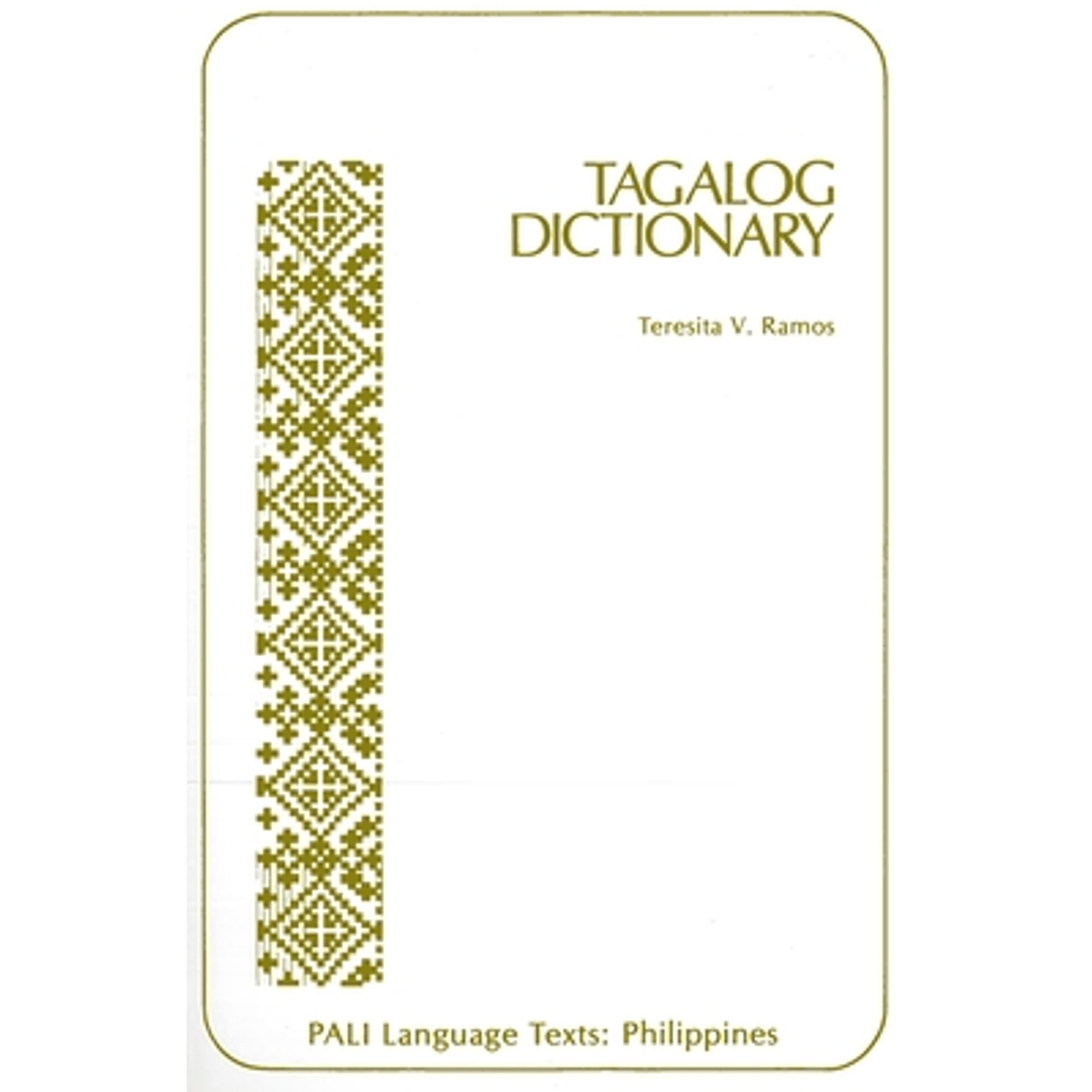 Pre-Owned Tagalog Dictionary (Paperback) 0870226762 9780870226762 ...