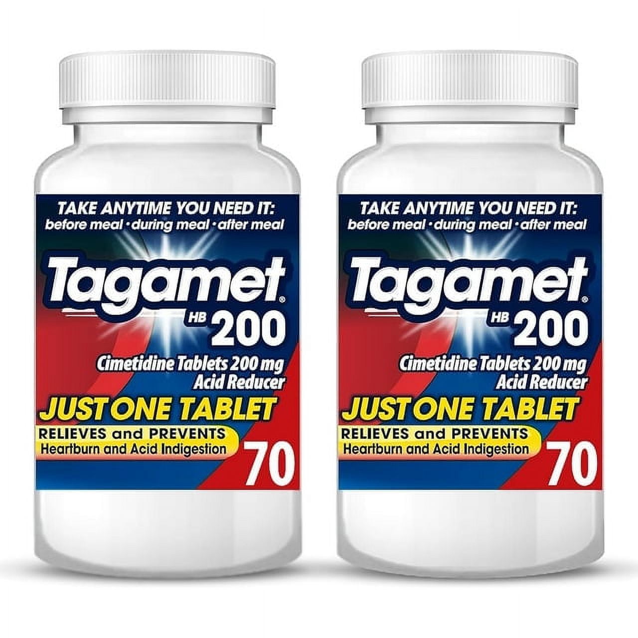 Tagamet HB 200mg Cimetidine Acid Reducer, Heartburn Relief, Reflux ...