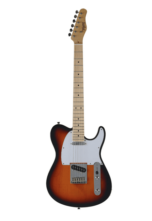 Tagima T 550 SB-LF/WH Electric Guitar, Maple Fretboard, Sunburst Body ...