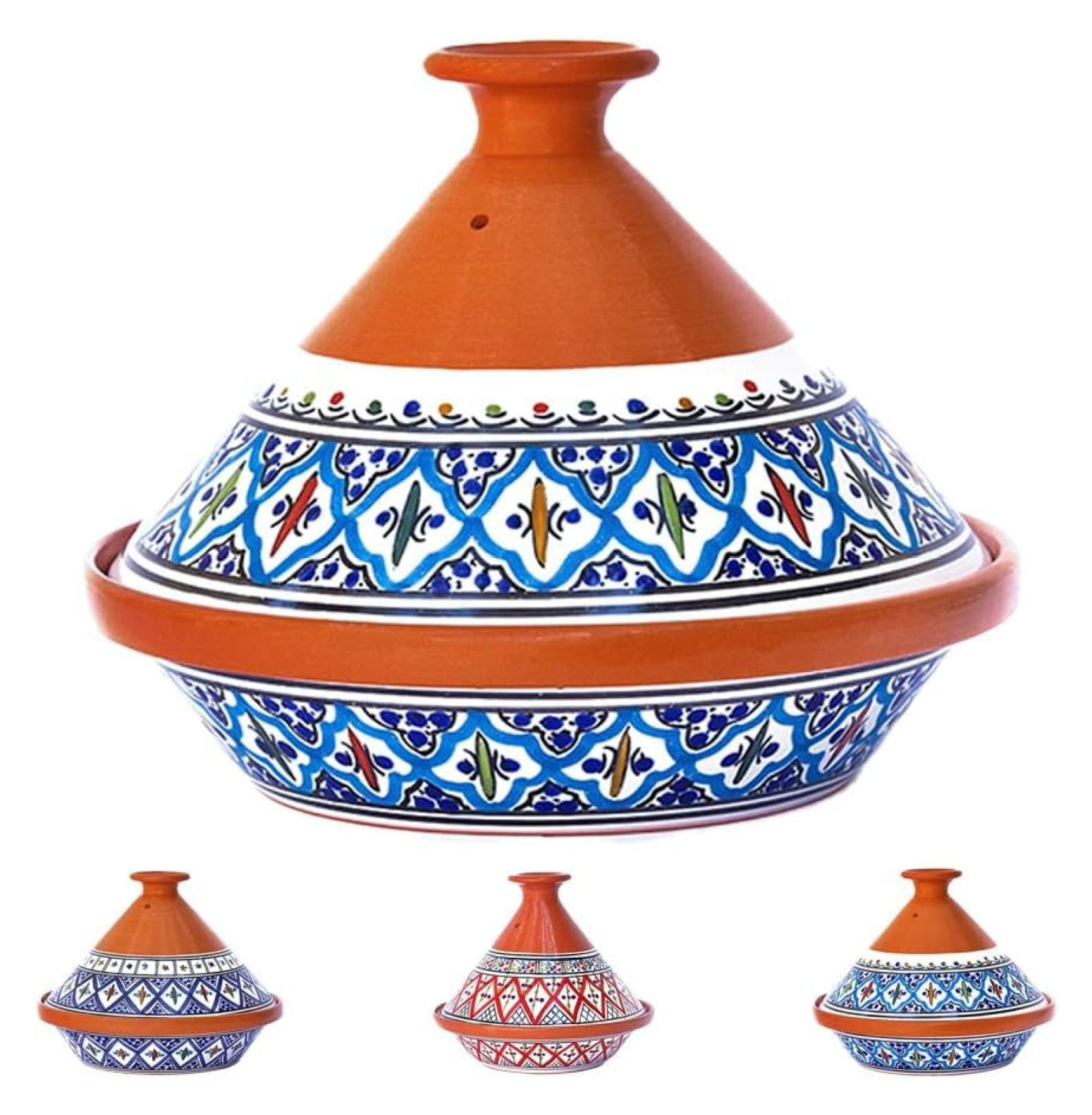 Tagine Pot for Flavor Enrichment - Clay Pot for Cooking (10”, 3.1 QT ...