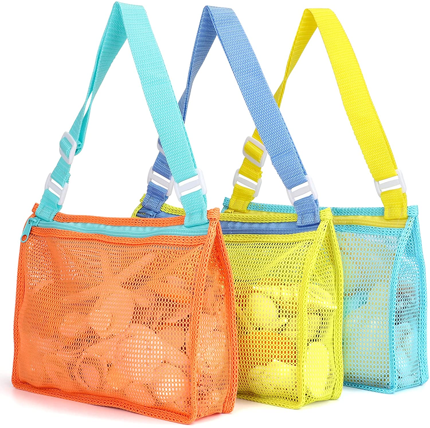 Beach Mesh Tote Bag Sand Toys Shell Bag for Beach Pool Boat Family ...