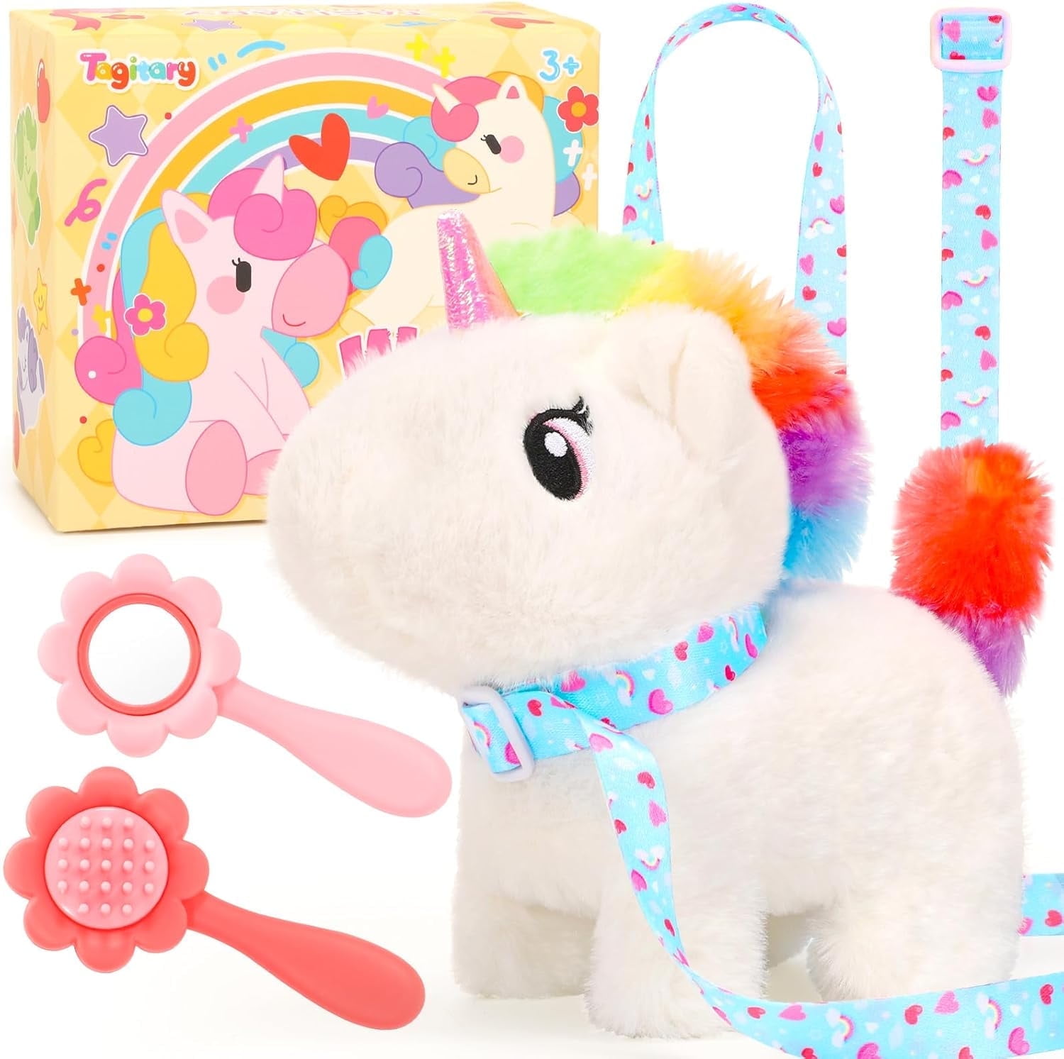 Tagitary Plush Toy Unicorn Stuffed Toys for Kids with Sounds,Walking ...
