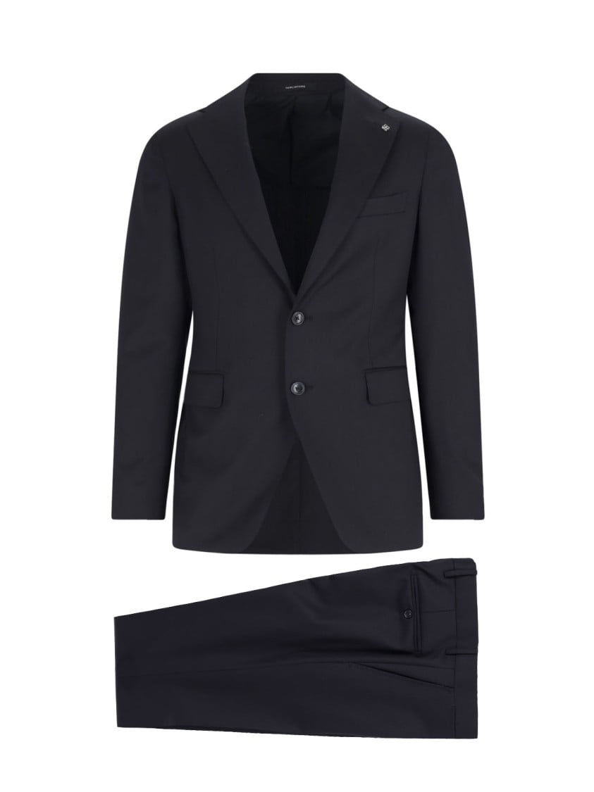 Tagliatore Double-Breasted Tailored Suit With Classic Navy Blazer (Men ...