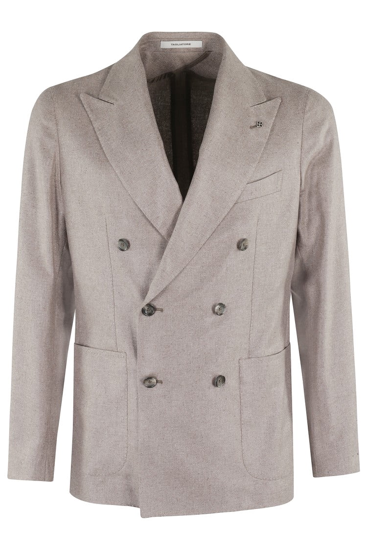Tagliatore Double Breasted Silk Jacket (Men's) - Walmart.com