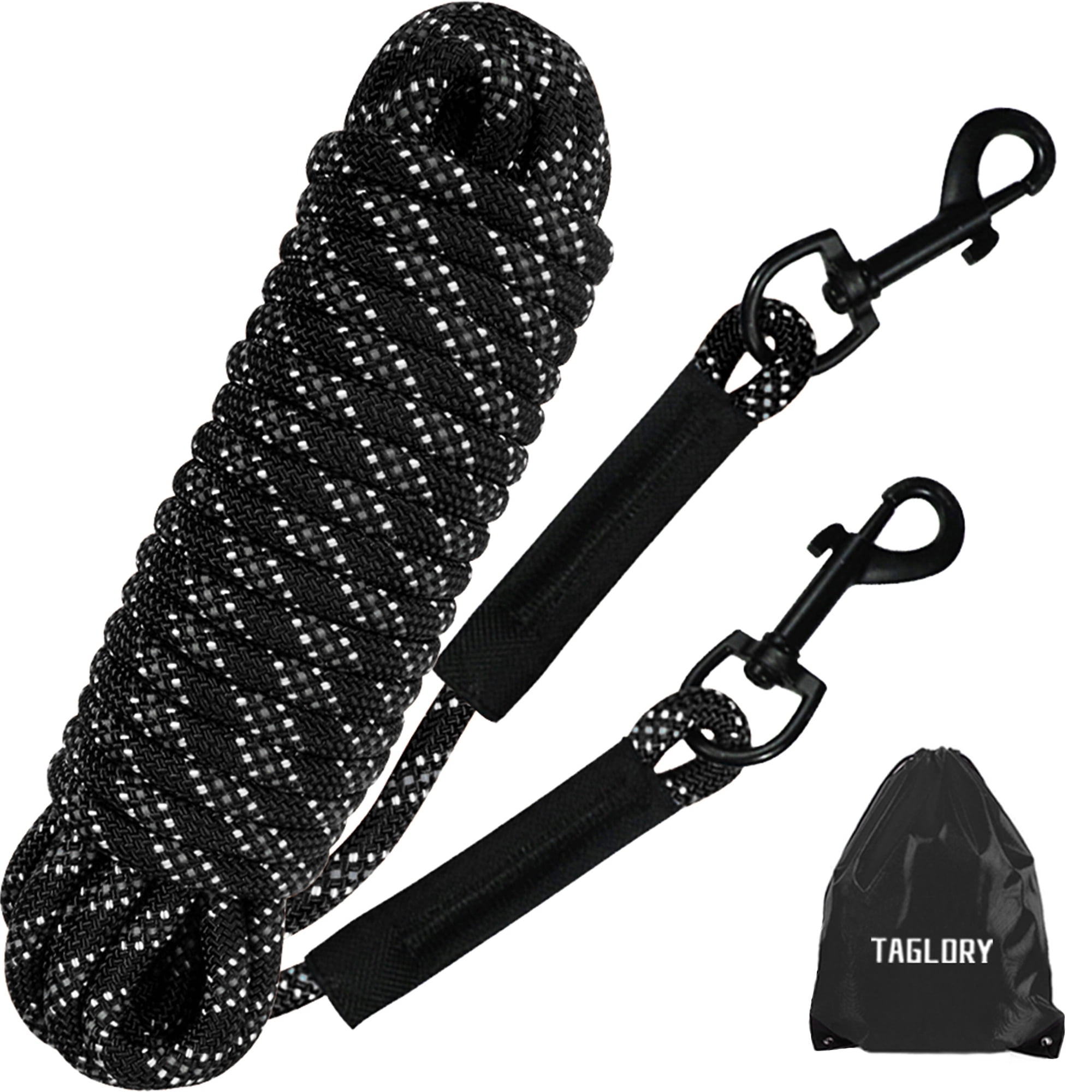 Taglory Long Rope Leash for Dog Training, 50 ft Heavy Duty Lead for ...