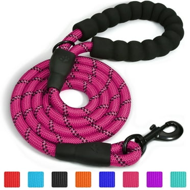 Reflective Strong Rope Dog Leash with Comfortable Padded Handle Heavy ...