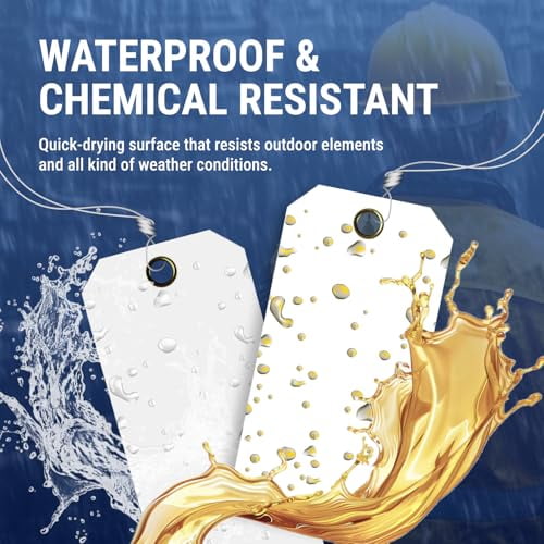 Tags 4 Less 15 Mil Blank Plastic Hang Tags with Attached Wires – 2" x 4 ...