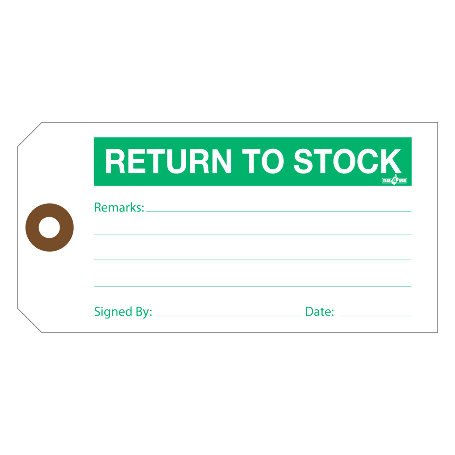 Tags 4 Less Inventory Labels, 2 5/8" x 5 1/4", White, 100 Count ...