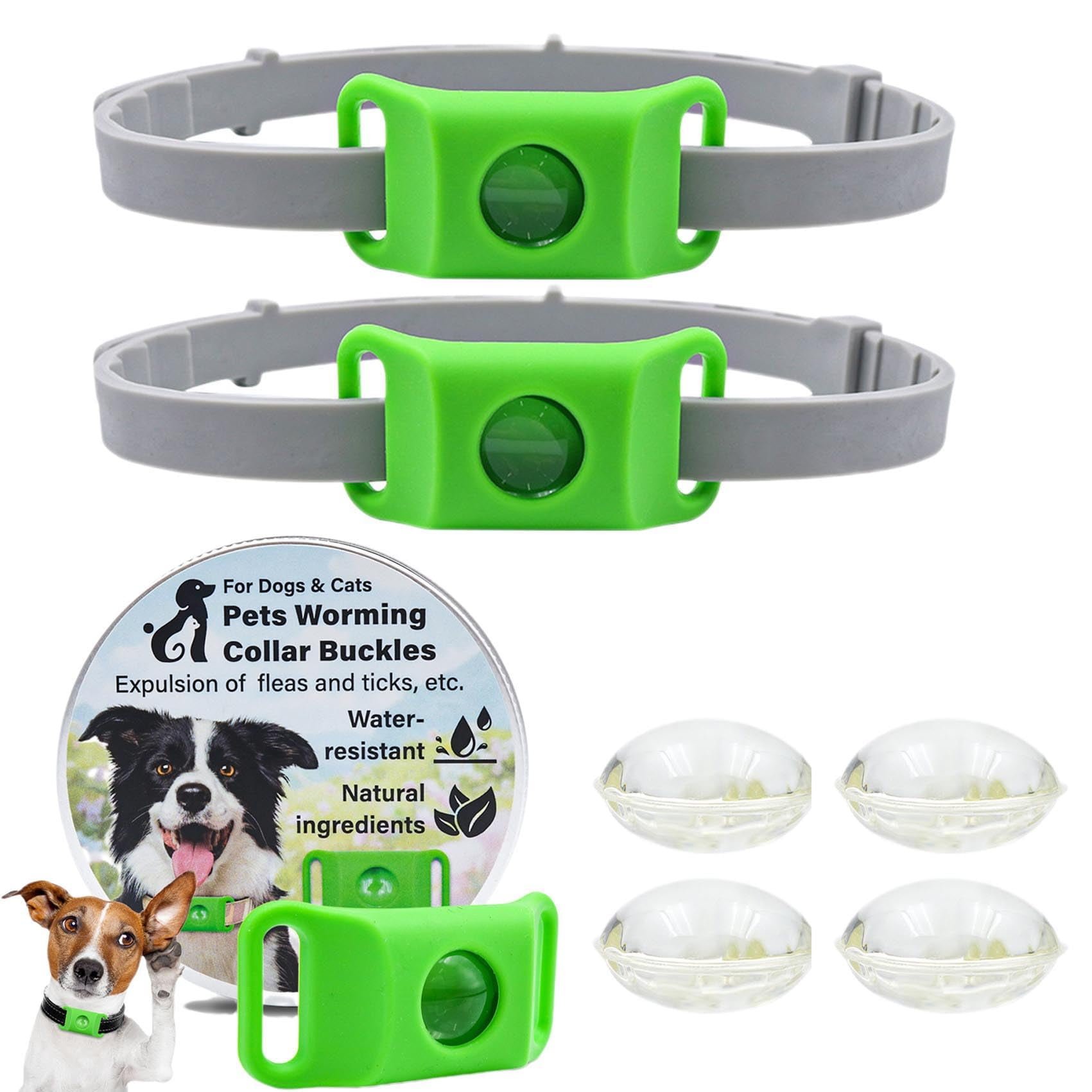 Tags for Dogs,Natural Tags for Collars with Waterproof & 100% Natural ...