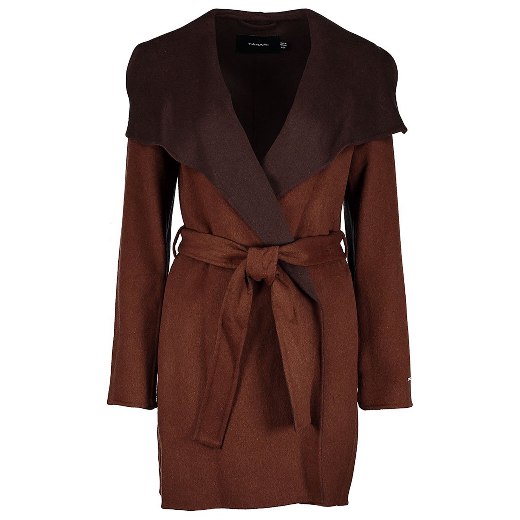 Tahari Women's Cinnamon & Chocolate Brown Ella Two Tone Double Face ...