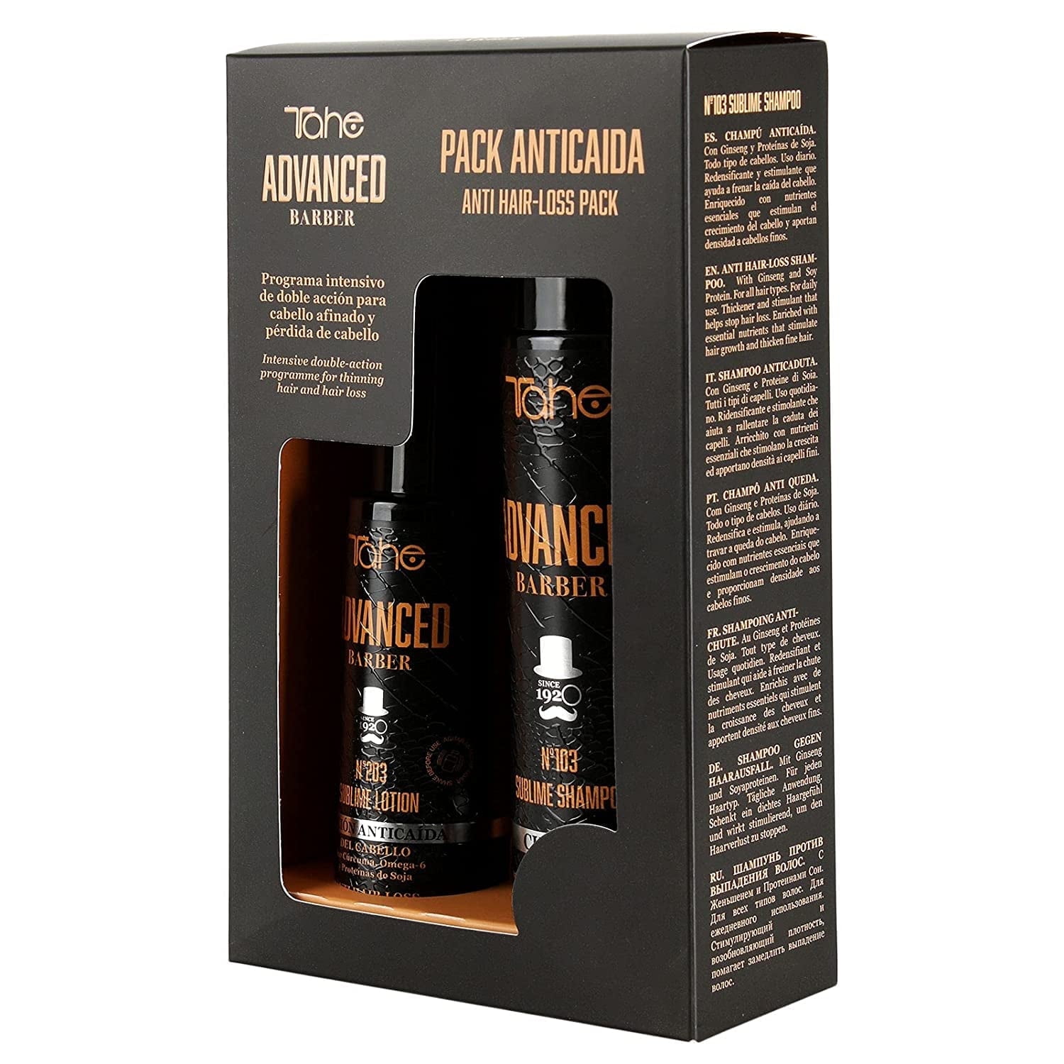 Tahe Advanced Barber Anti-Hair Loss Pack - Shampoo 300ml + Lotion 125ml ...