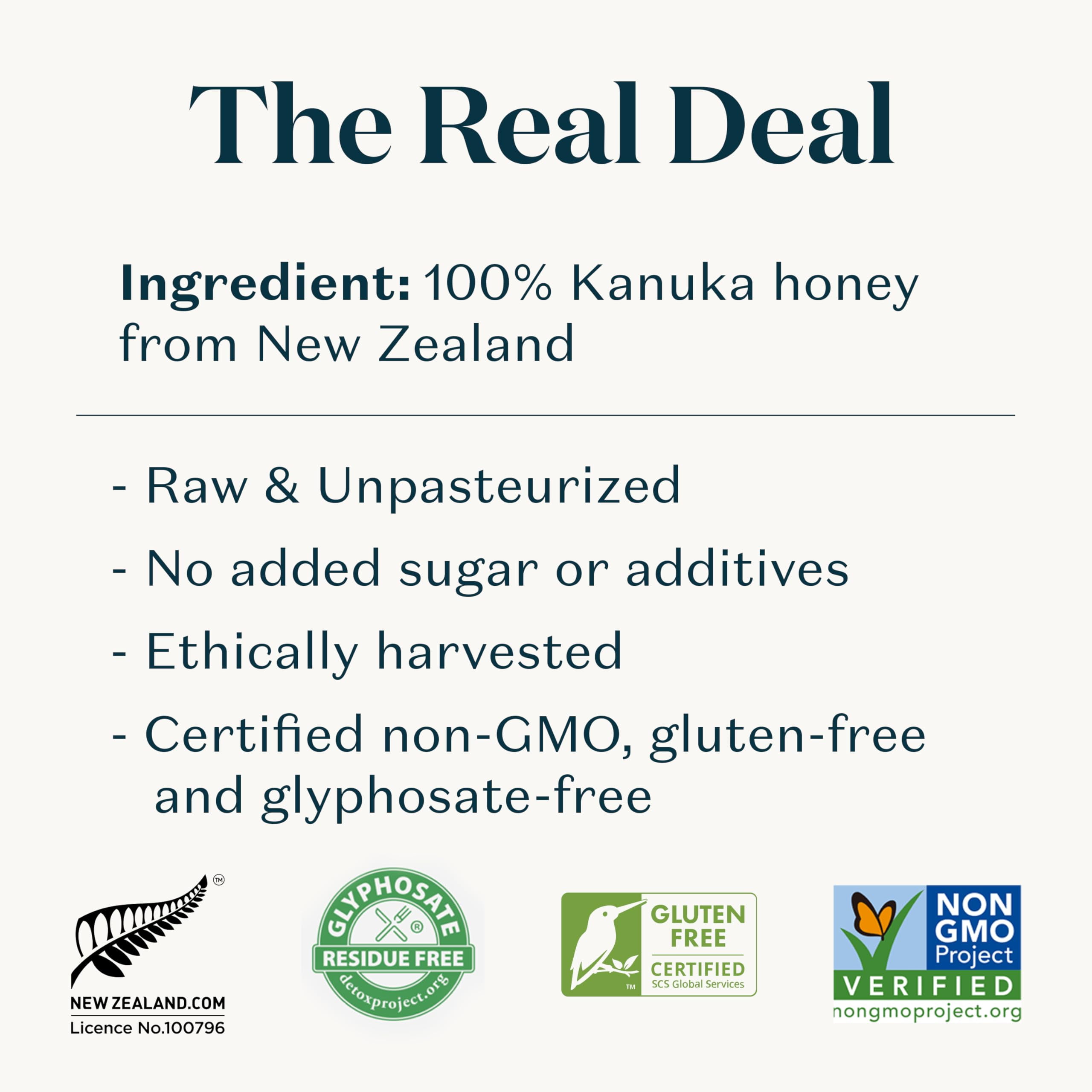Tahi Kanuka Honey TWE5 New Zealand - 100% Certified Non-GMO and ...