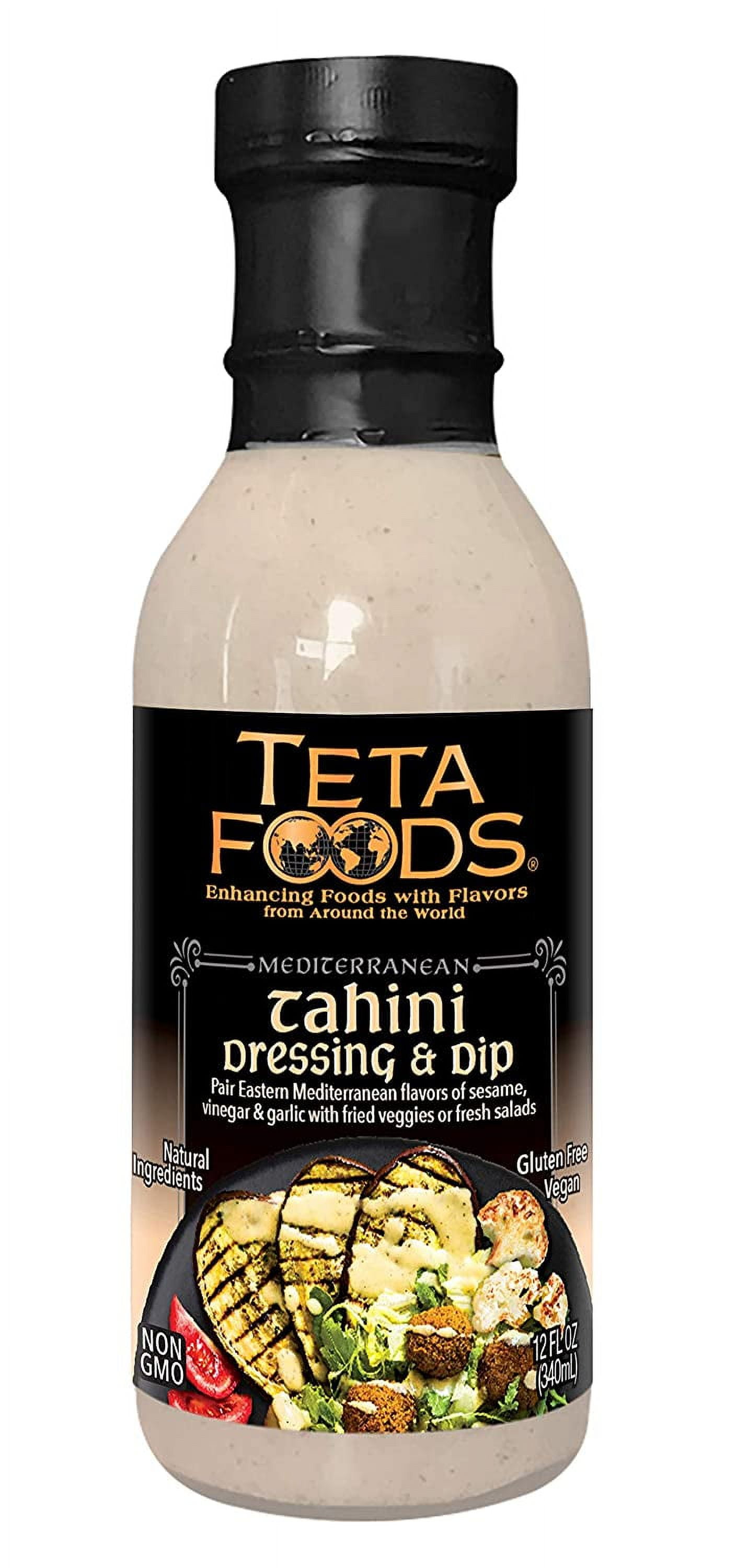 TETA FOODS, Tahini Dressing, 12 fl oz, Vegan Gluten Free - Walmart.com