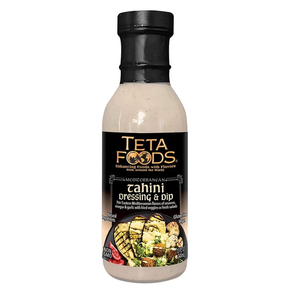 TETA FOODS, Tahini Dressing, 12 fl oz, Vegan Gluten Free - Walmart.com