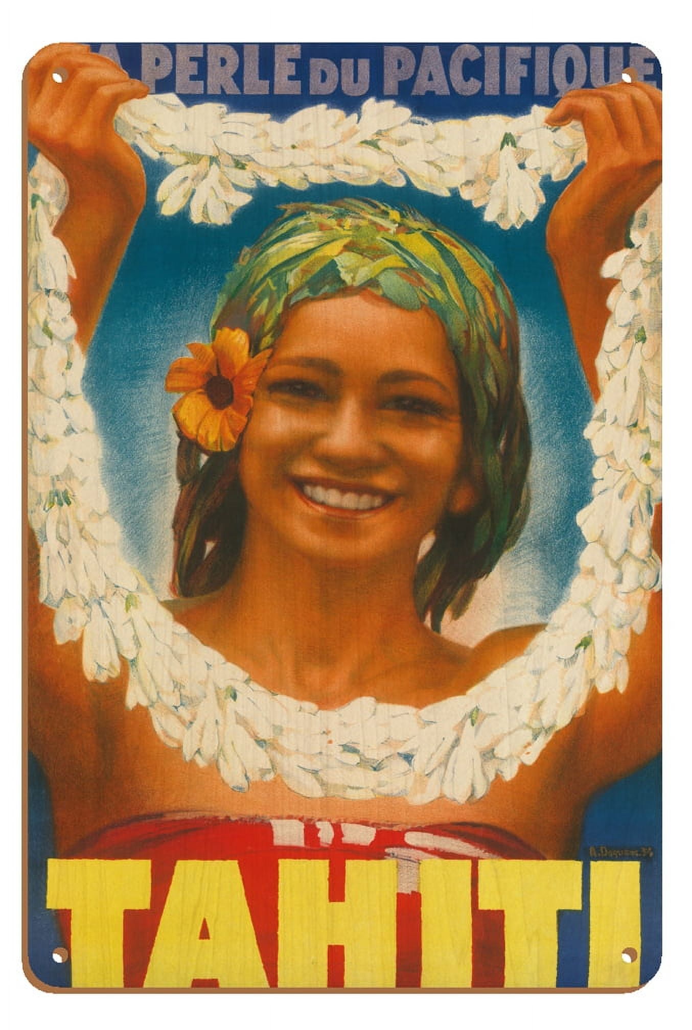 Tahiti - Pearl of the Pacific - French Settlements - Tahitian Woman ...