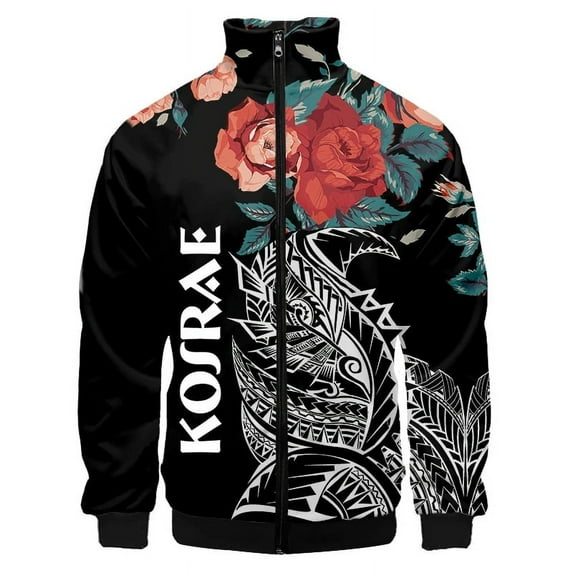Tahiti Polynesia High Neck 3D Jacket Men 2024 Spring Hawaiian Style ...
