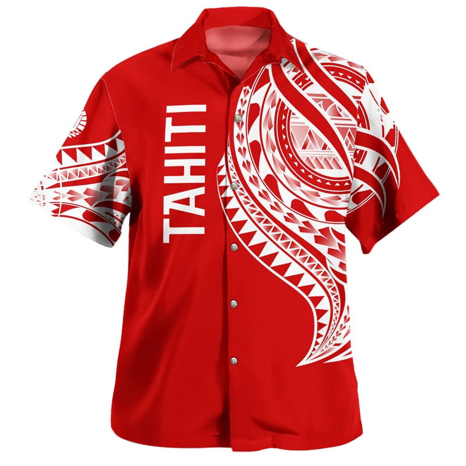 Tahiti Polynesian Hawaiian Shirts For Men Clothes 3d Printed Tahitian ...