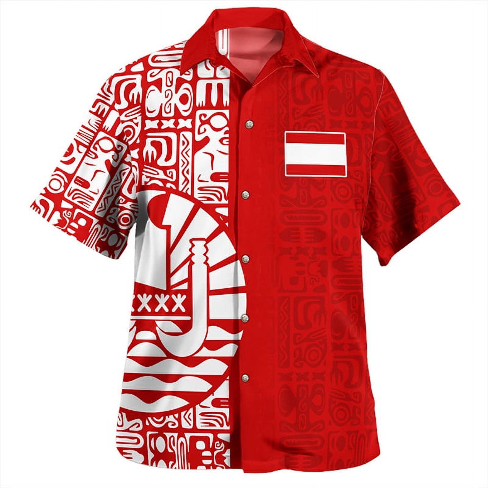 Tahiti Polynesian Hawaiian Shirts For Men Clothes 3d Printed Tahitian ...
