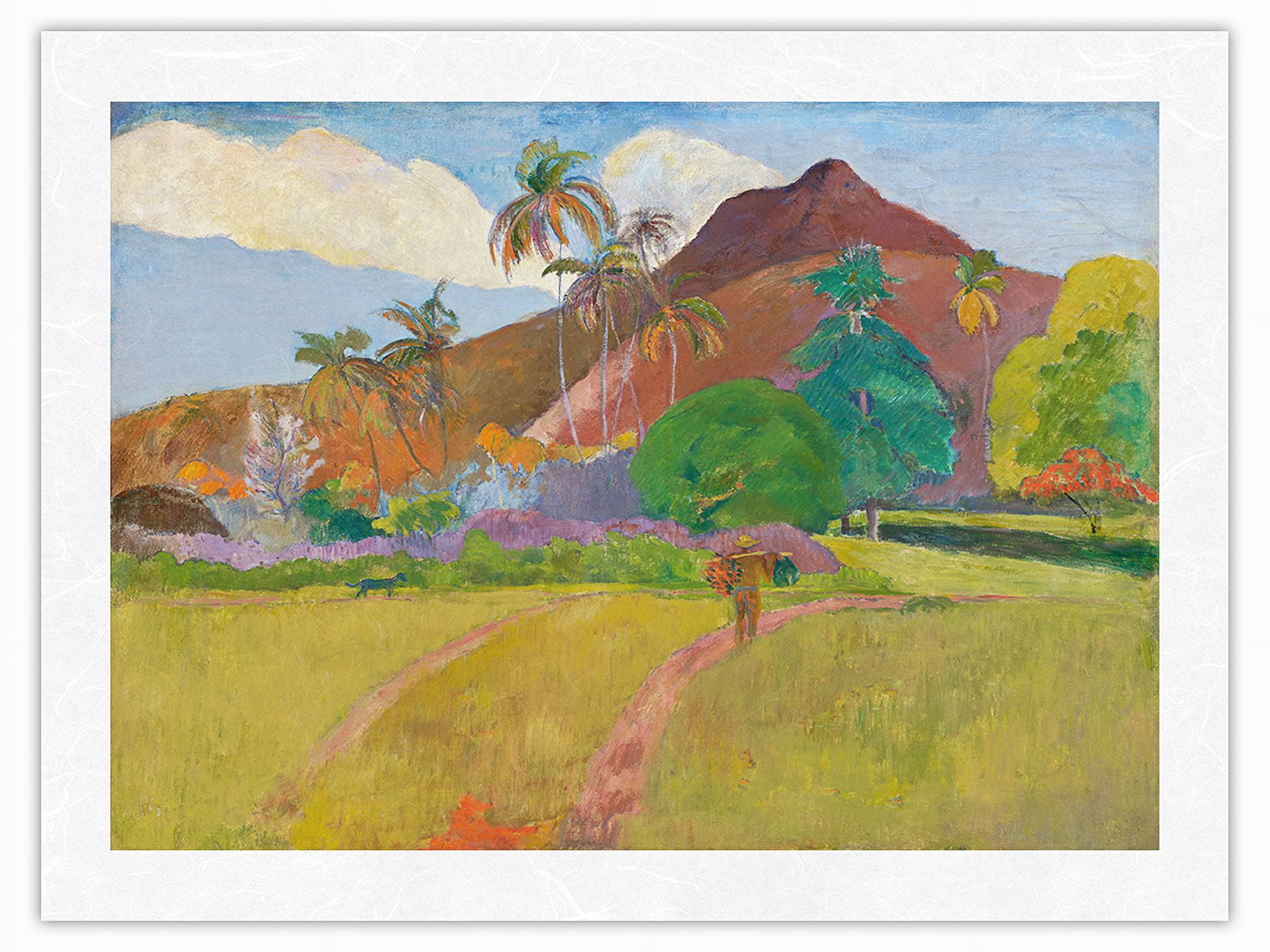 Tahitian Mountains (Montagnes Tahitiennes) - From an Original Color ...
