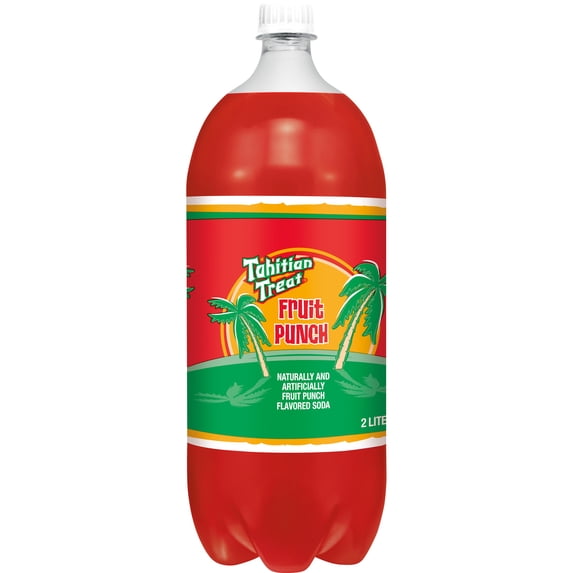 Tahitian Treat Original Fruit Punch Soda, Caffeine-Free, 2L Bottle ...