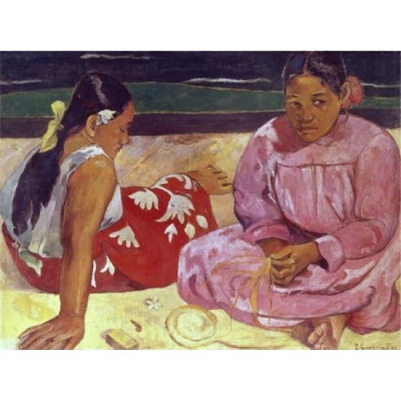 Tahitian Women On the Beach 1891 Paul Gauguin 1848-1903 French Musee D ...