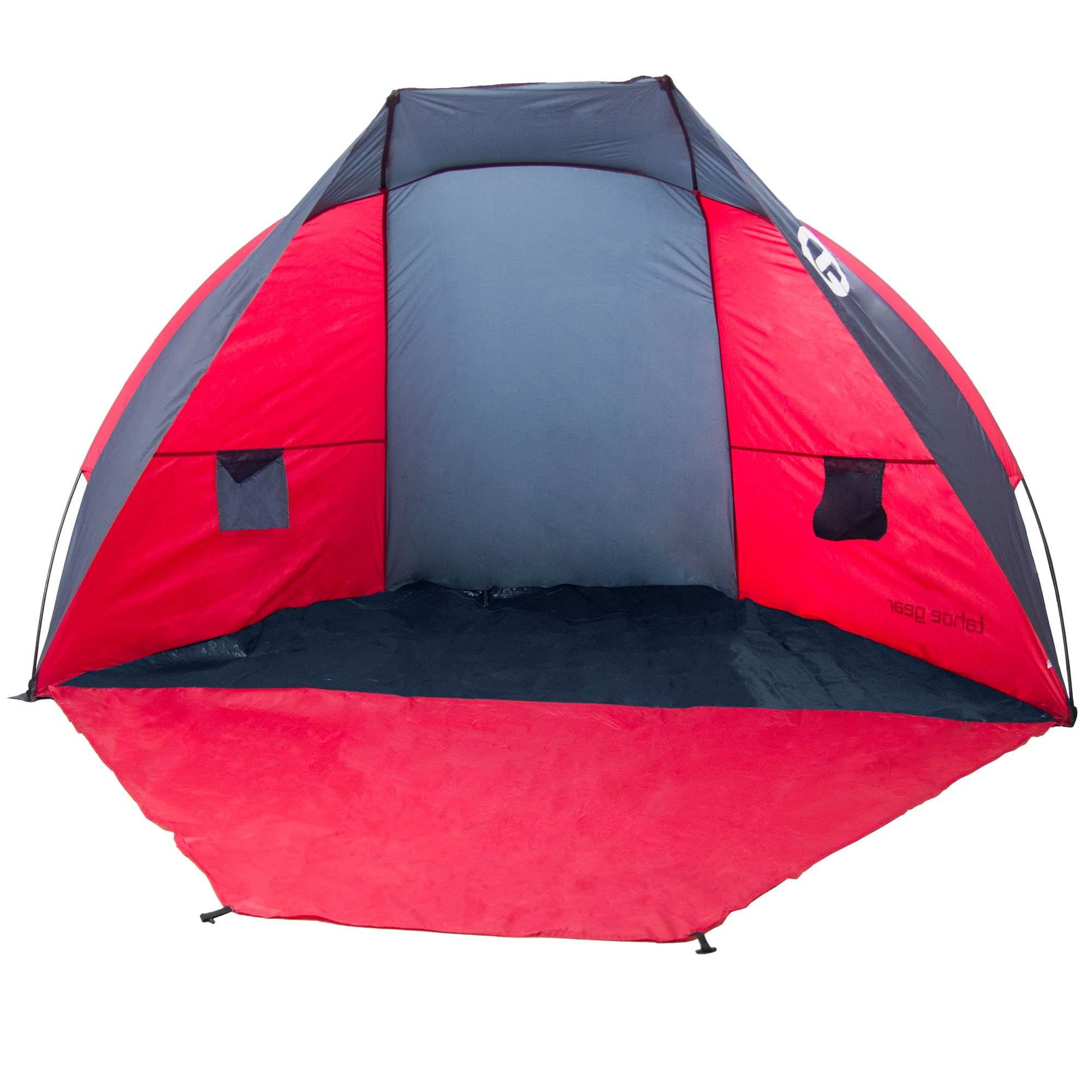 Tahoe Gear Cruz Bay Summer Sun Shelter & Beach Shade Tent Canopy, Coral ...