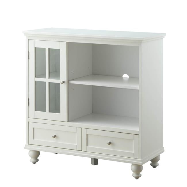 Designs2Go Tahoe Highboy TV Stand - White, Entertainment Center ...
