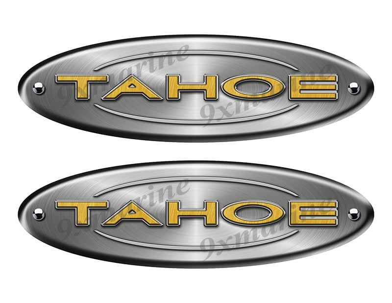 Tahoe Remastered Stickers. Brushed Metal Style - 10" long - Walmart.com