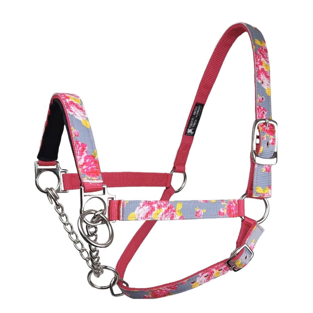 Tahoe Tack Nylon Overlay Cattle Restraint Halter with Padded Noseband ...