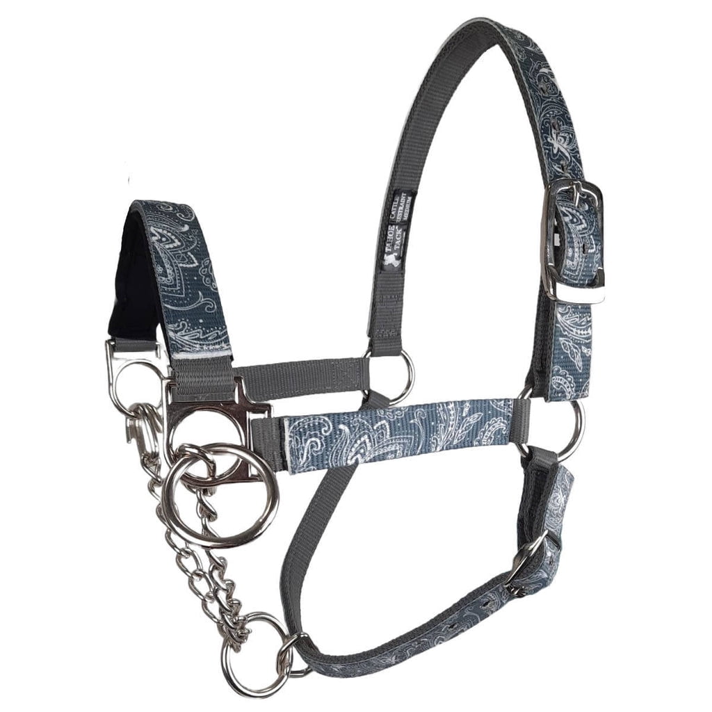 Tahoe Tack Nylon Overlay Cattle Restraint Halter with Padded Noseband ...