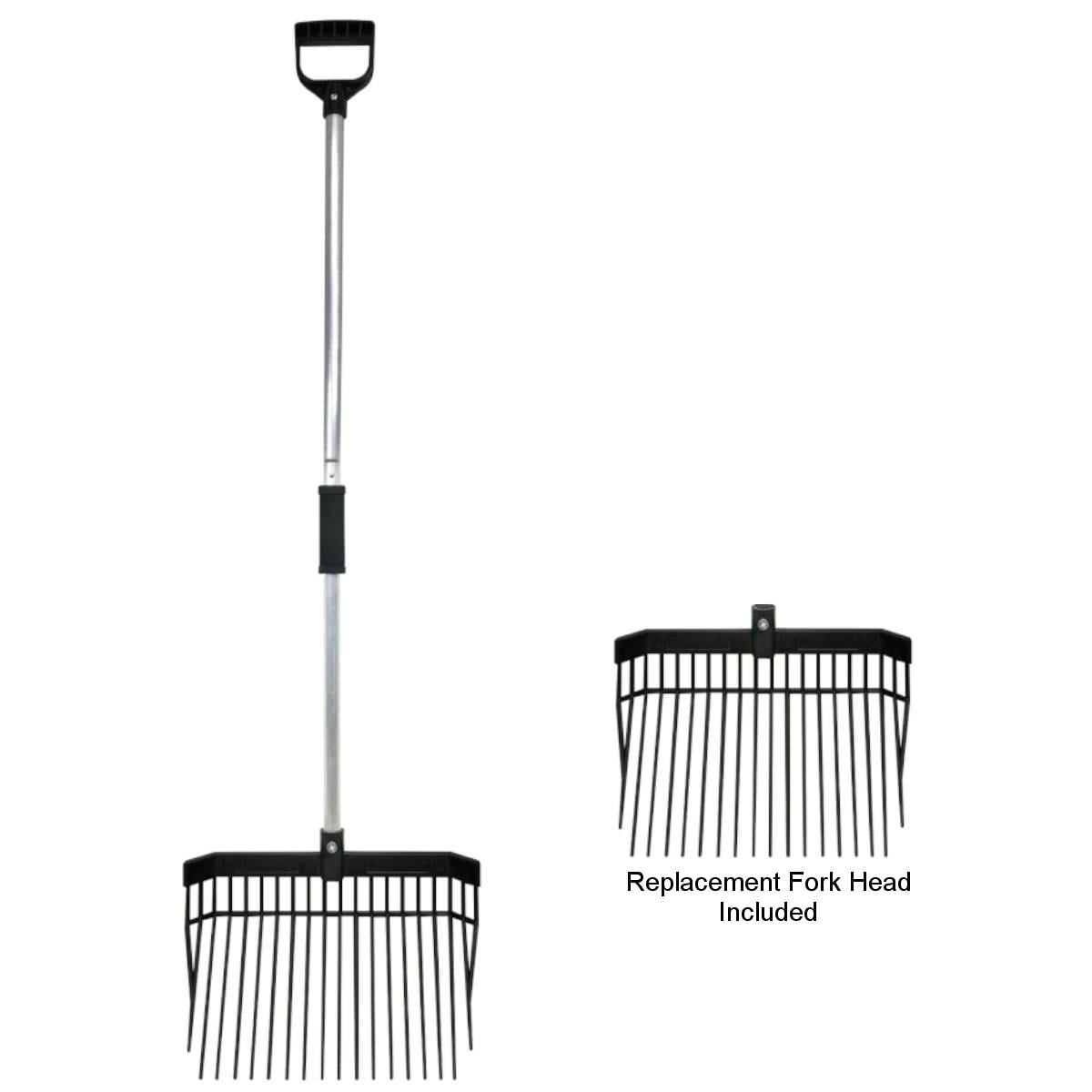 Tahoe Tack Stall Fork with Shaft and Extra Fork Head - Walmart.com