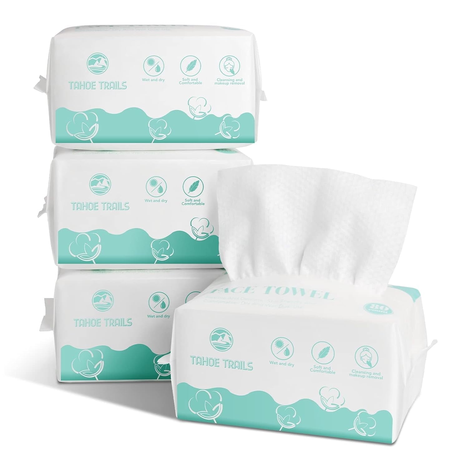 Tahoe Trails 80-Count Cotton Facial Tissues - Walmart.com