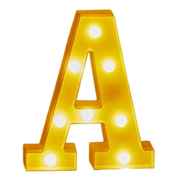 YTGRF-LED Letter Lights Pink Glitter Marquee Letters Light Up Alphabet ...