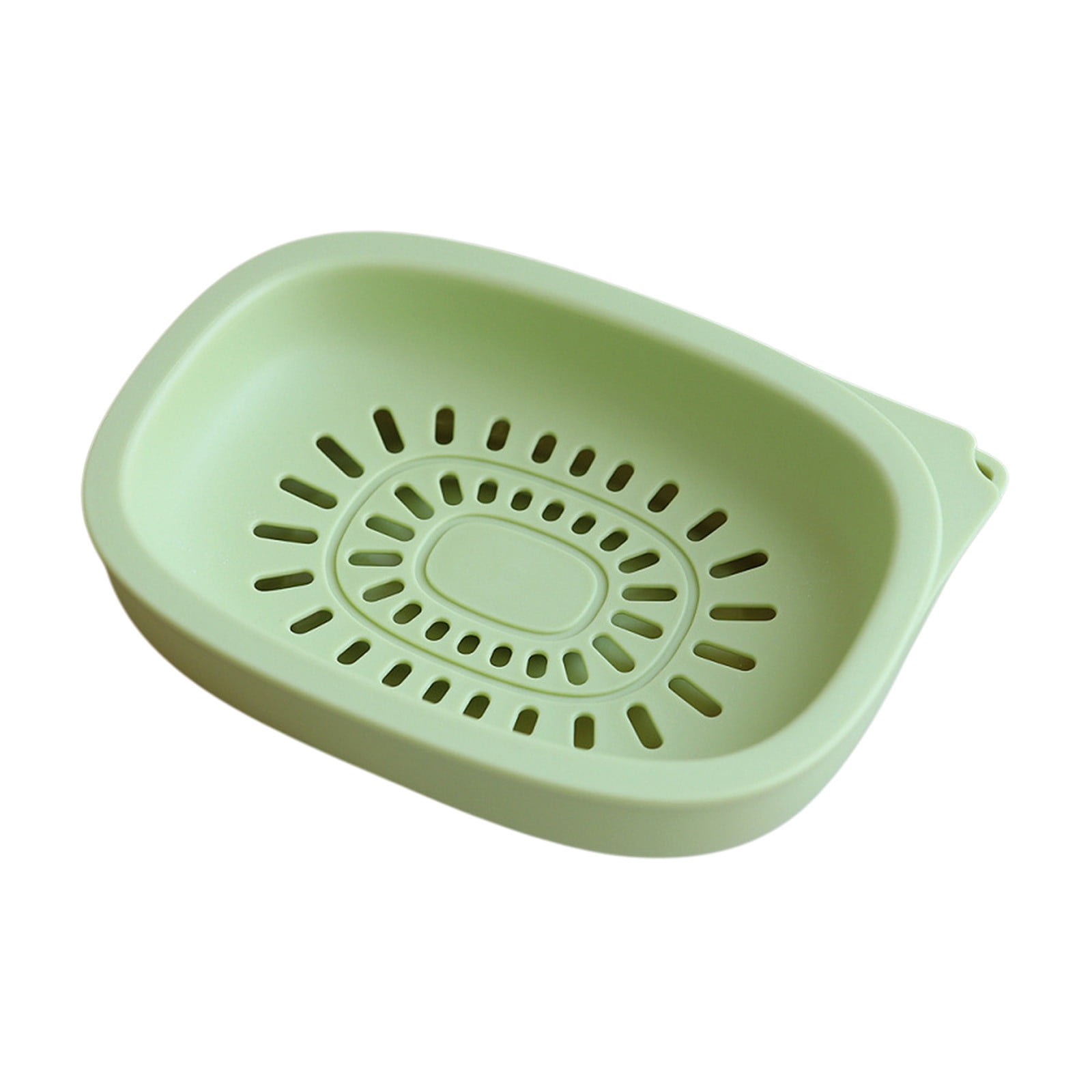 Tahtuvzn Home and Kitchen Large Soap Box Size Drainable Holders Double ...
