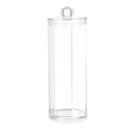 Q-tips Holder Bathroom Container,3-Section Cotton Ball/Swabs Dispenser ...